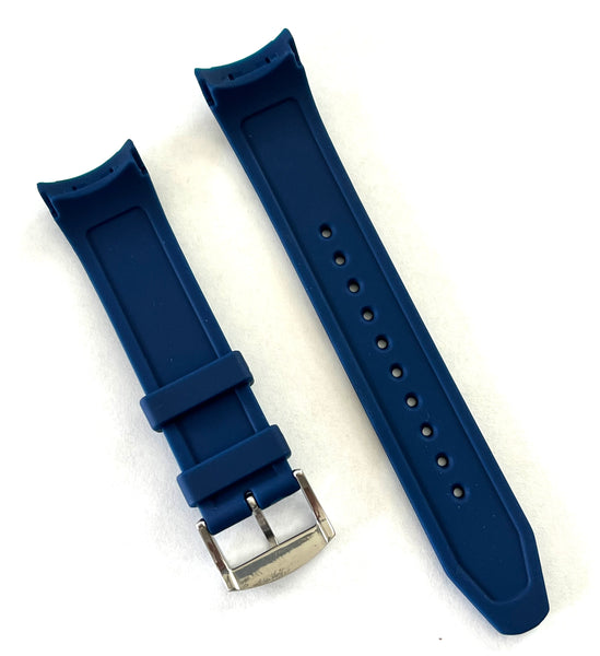 Citizen Men's Drive BLUE Rubber Band Strap with Silver Buckle | W.B.E