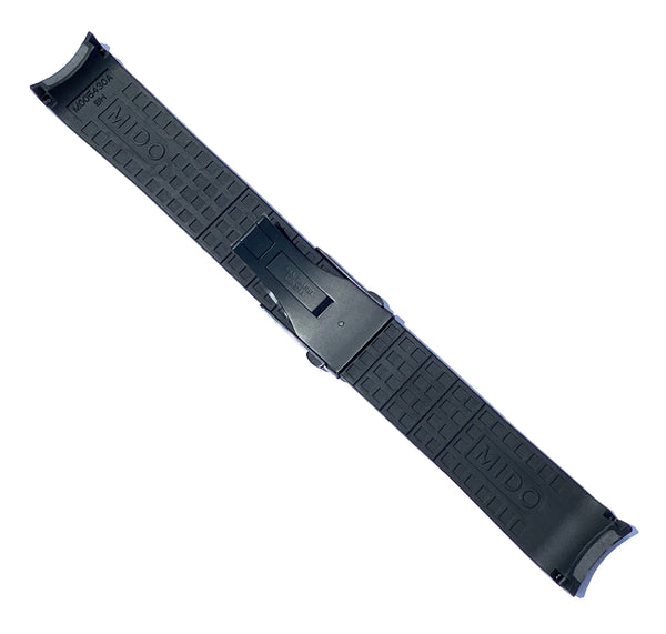 MIDO Multifort M018430 / M005929 Black Rubber Band Strap | W.B.E
